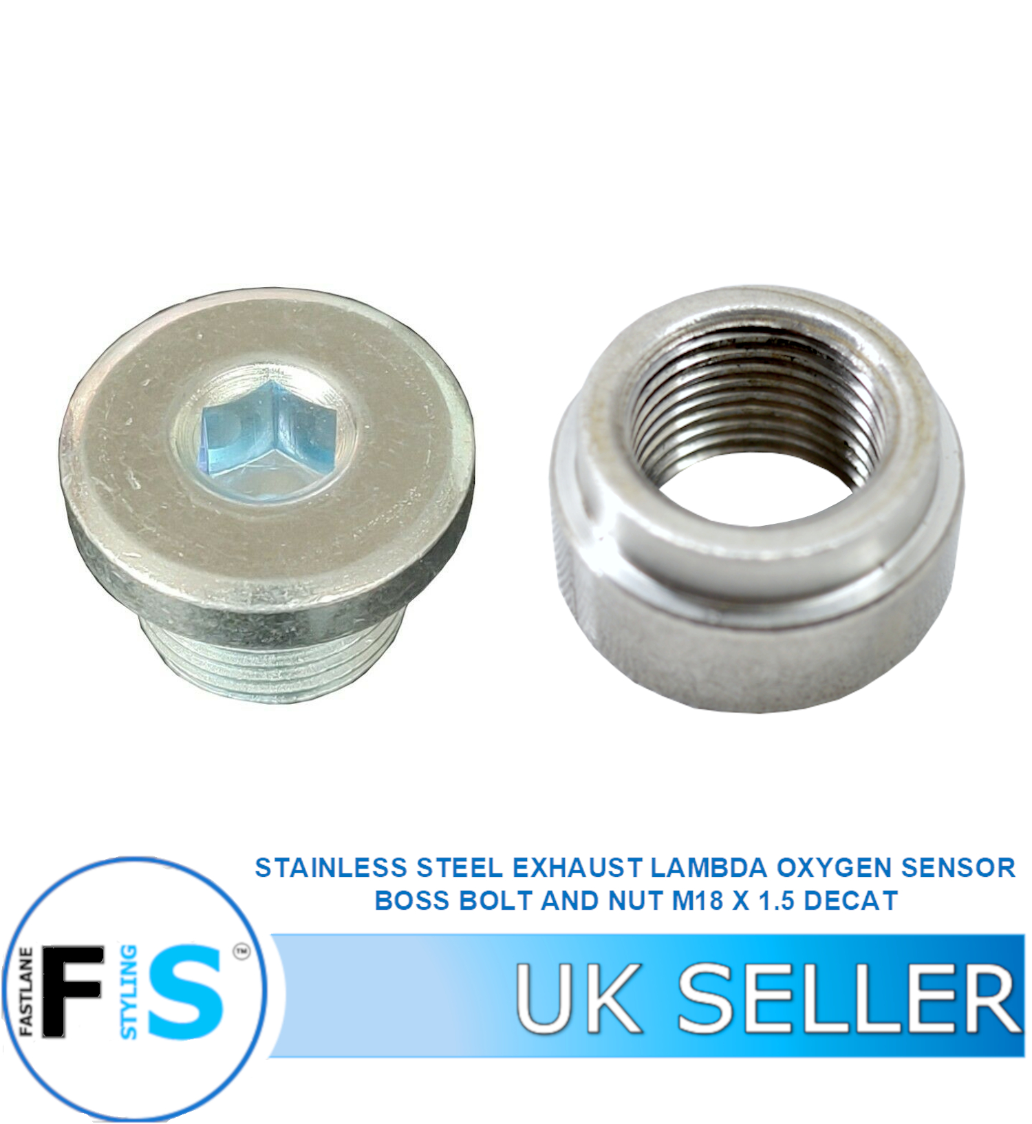 T304 STAINLESS STEEL OXYGEN BLANK LAMBDA BOSS SENSOR PLUG BOSS KIT ...