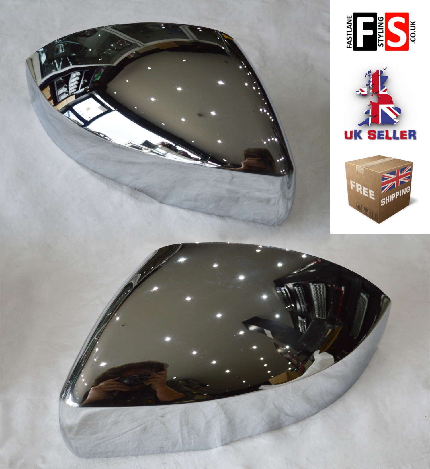 RANGE ROVER VOGUE L405 OEM REPLACEMENT MIRROR COVER 2013 UP CHROME LB ...
