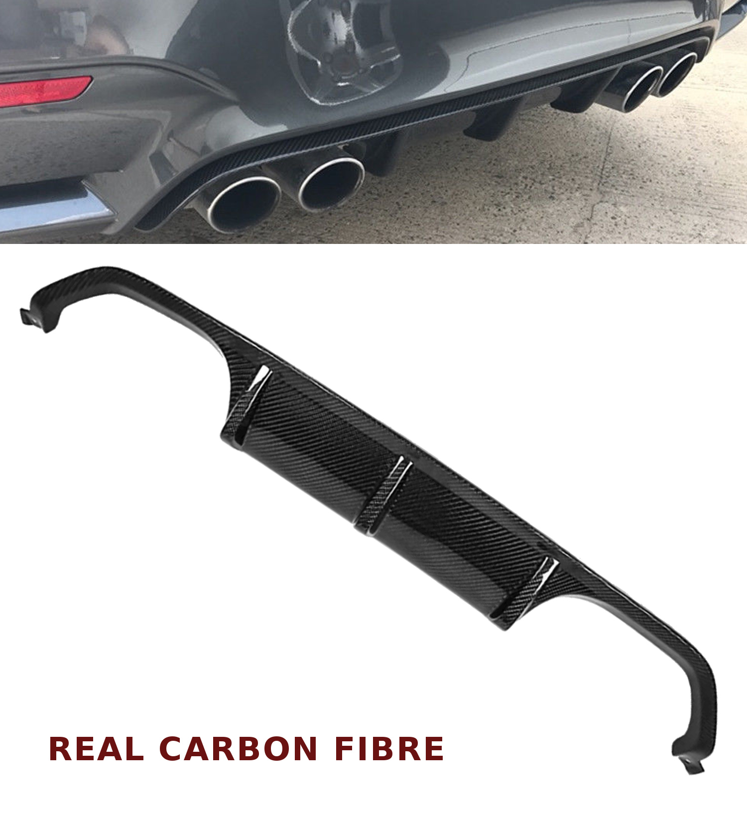BMW F80 F82 F83 M3 M4 PERFORMANCE REAR DIFFUSER VALANCE CARBON FIBRE ...