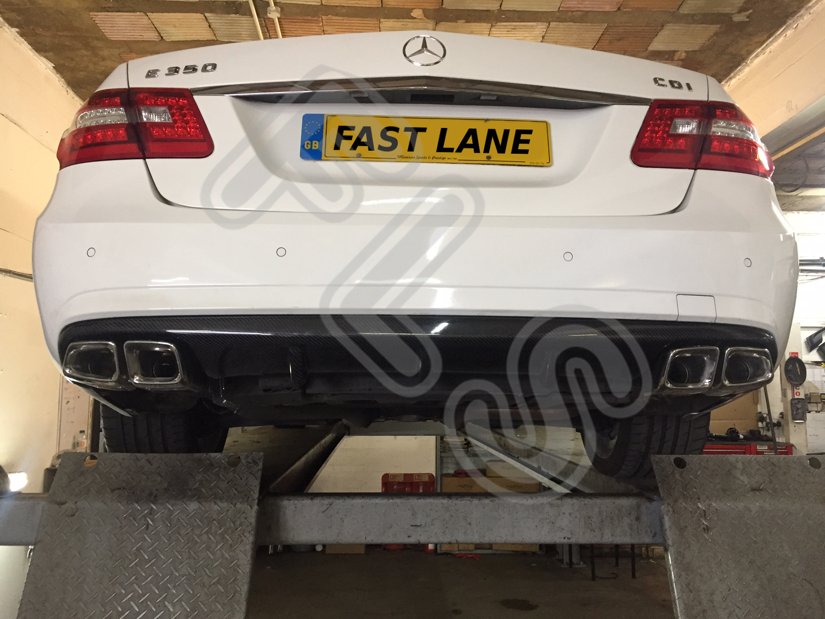 MERCEDES-BENZ E CLASS W212 STAINLESS STEEL CUSTOM BACK END DUAL EXHAUST ...