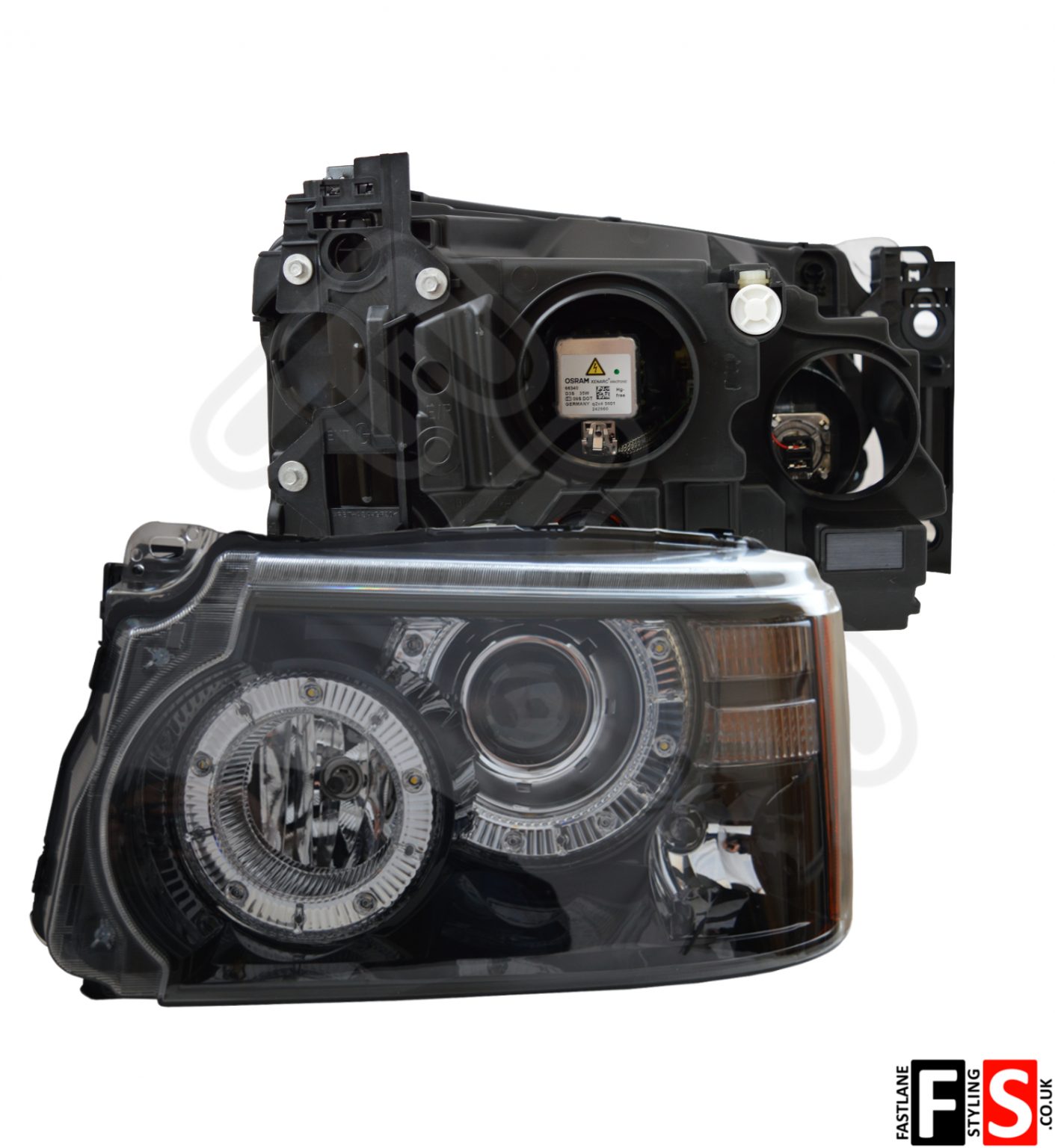 RANGE ROVER SPORT LED HEADLIGHTS PAIR 2010-2013 AUTOBIOGRAPHY LOOK ...