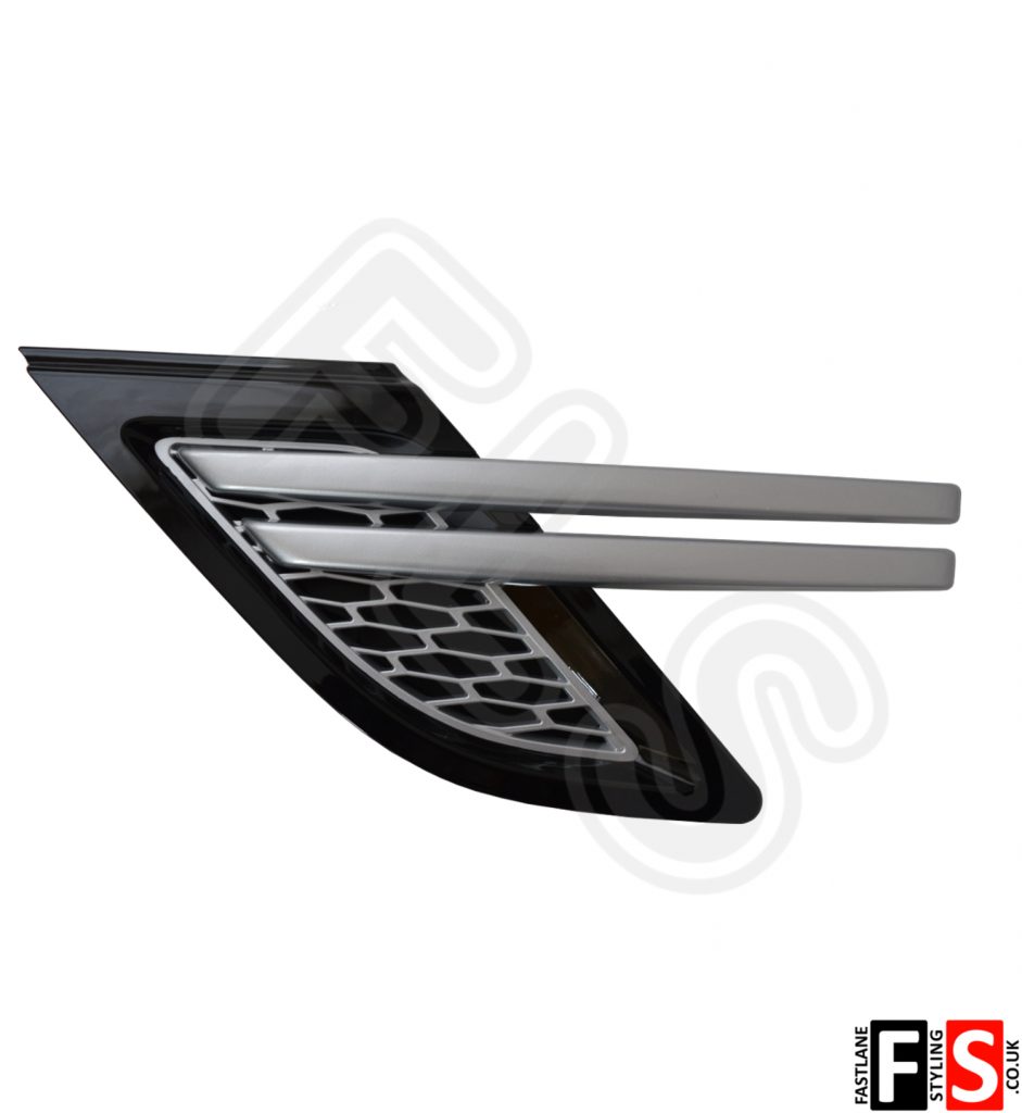 NEW SHAPE RANGE ROVER SPORT 2014 UP SIDE VENTS – BLACK & SILVER L494 ...