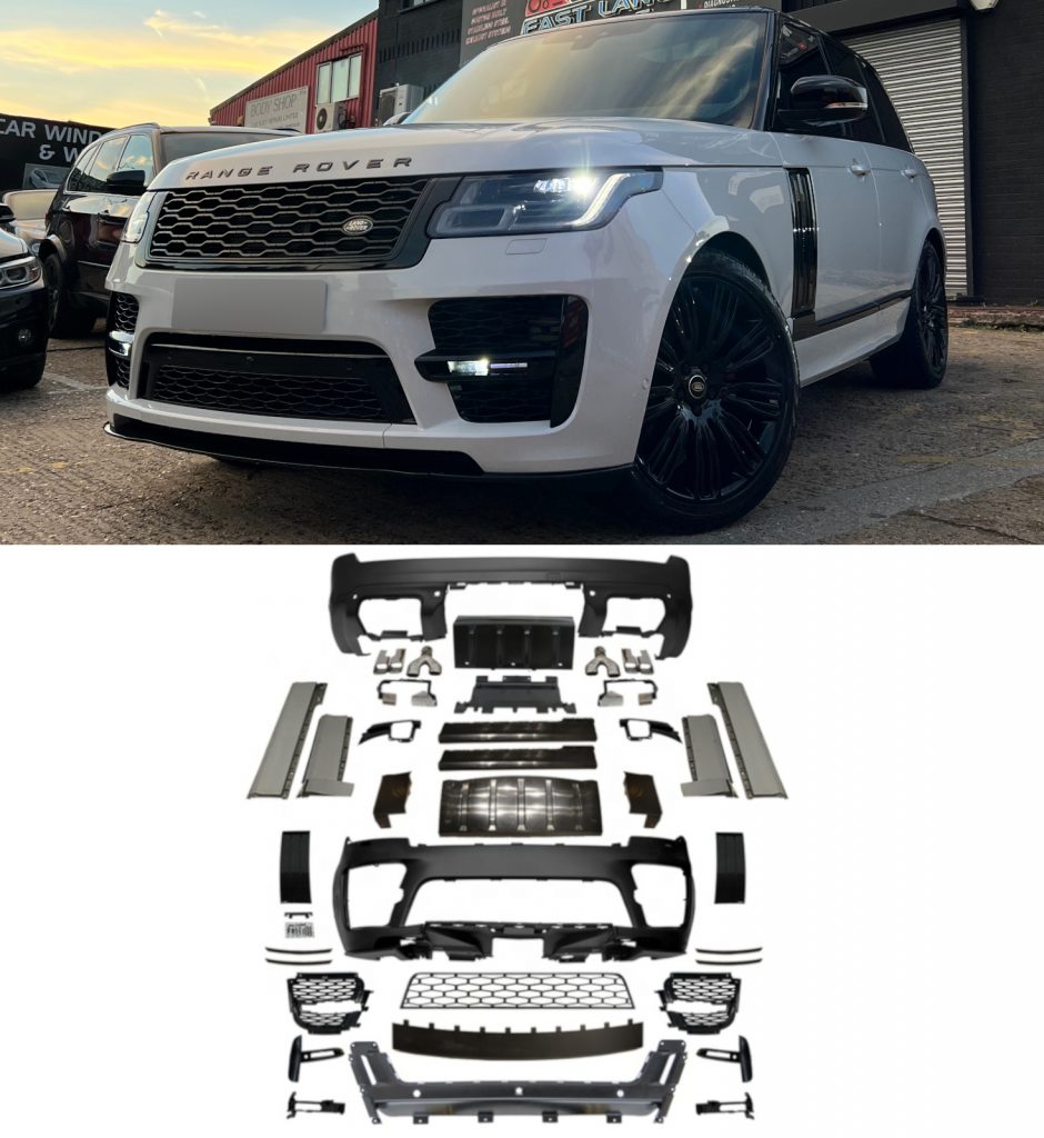 FRONT & REAR 2018 SVO STYLE FULL BODY KIT FOR RANGE ROVER VOGUE L405 ...