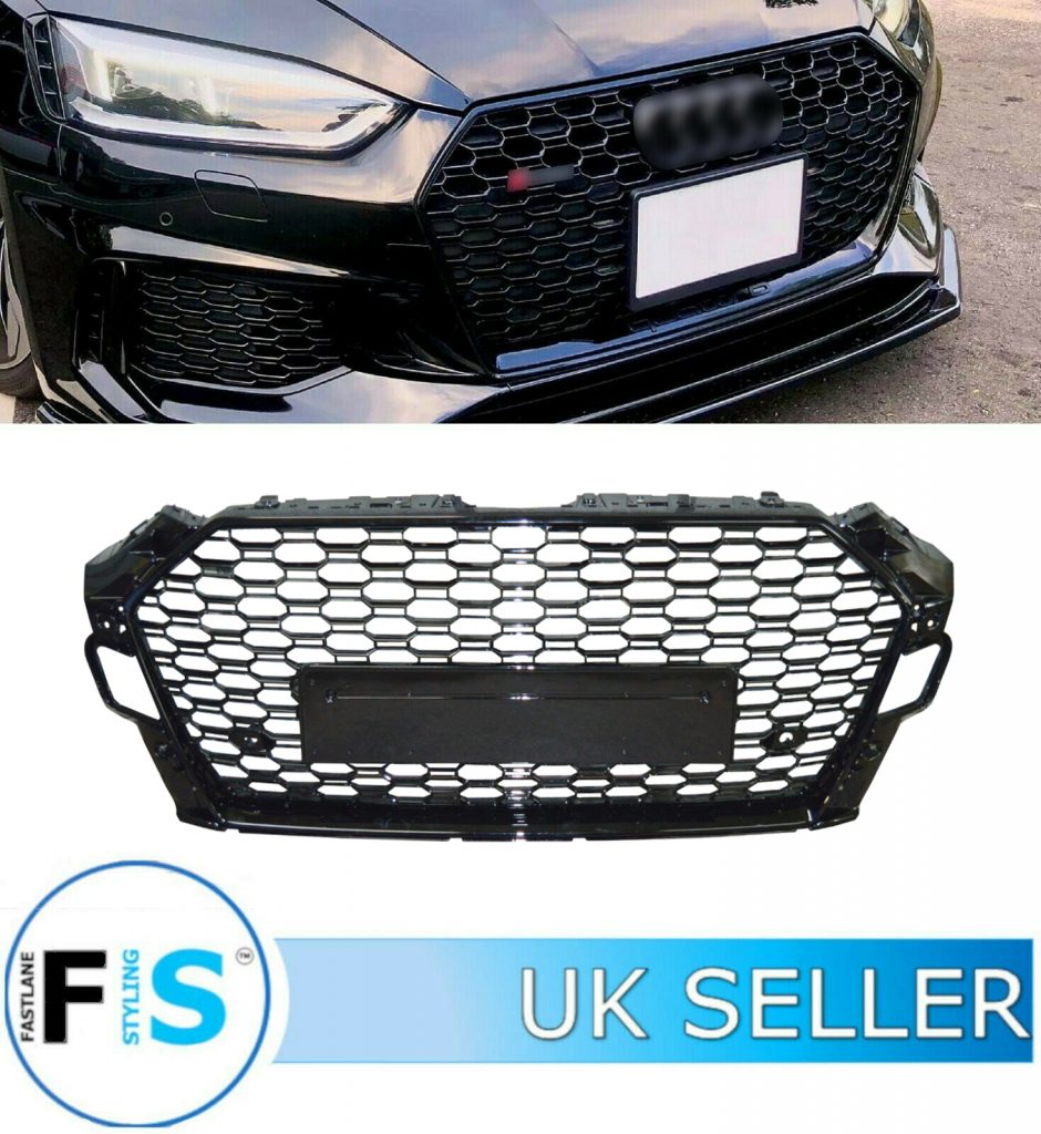 AUDI A5 S5 RS5 LOOK HONEYCOMB MESH FRONT BUMPER CENTRE GRILLE 2017+ 100 ...
