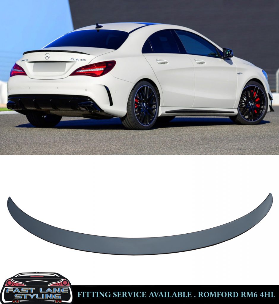 MERCEDES CLA CLASS C117 REAR BOOT TRUNK SPOILER AMG STYLE GLOSS BLACK ...