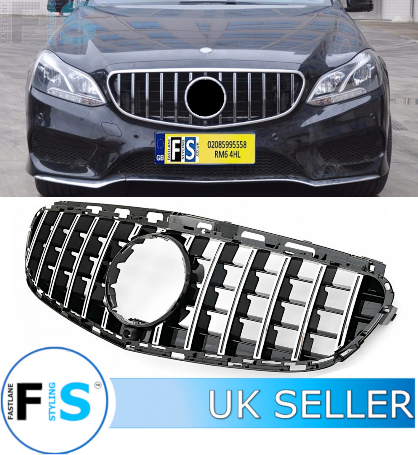 MERCEDES E CLASS W212 FRONT PANAMERICANA GT GRILL – Fastlane Styling