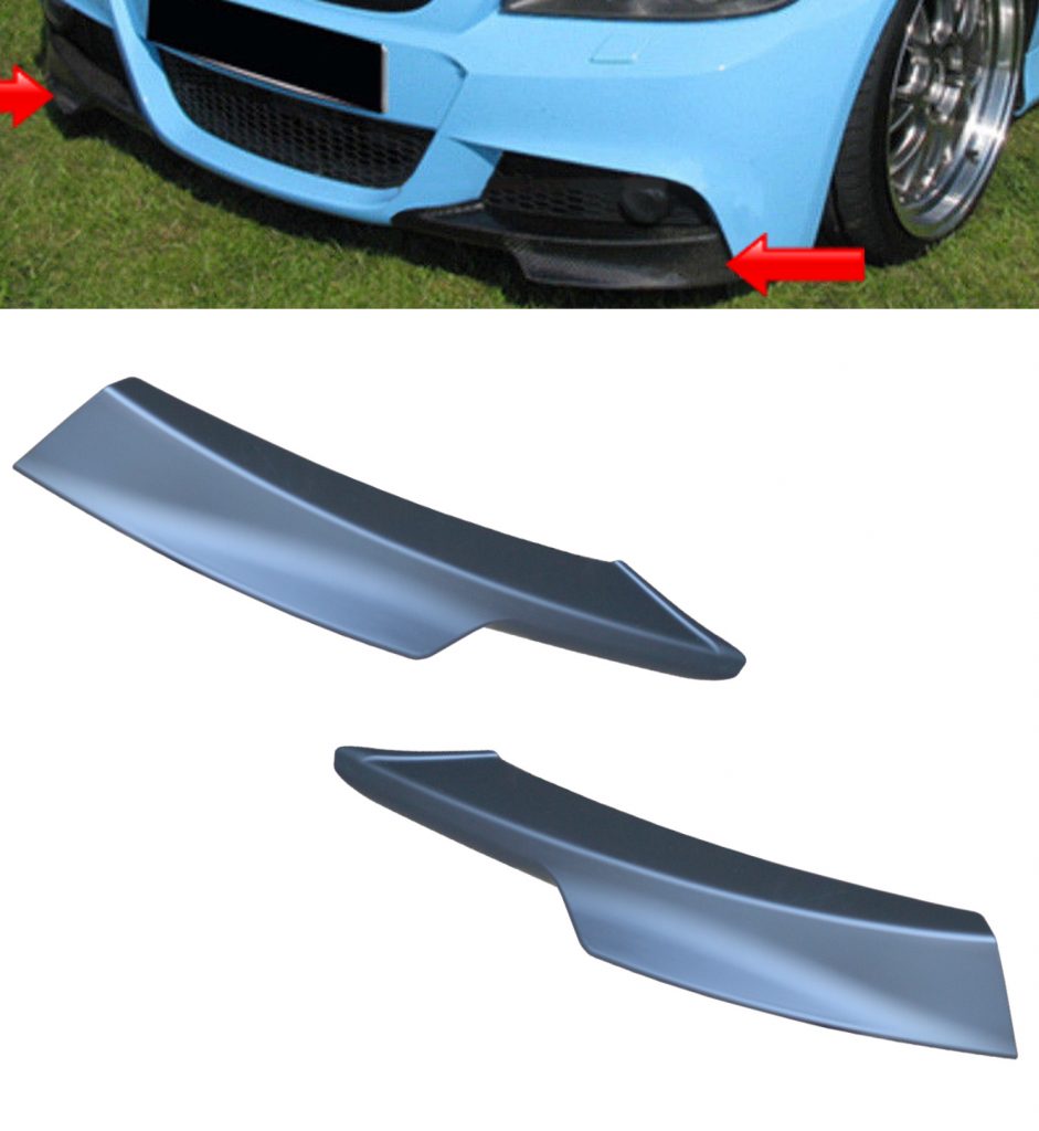BMW 3 SERIES E90 E91 LCI M-TECH FRONT BUMPER SPLITTER SPOILER MATTE ...