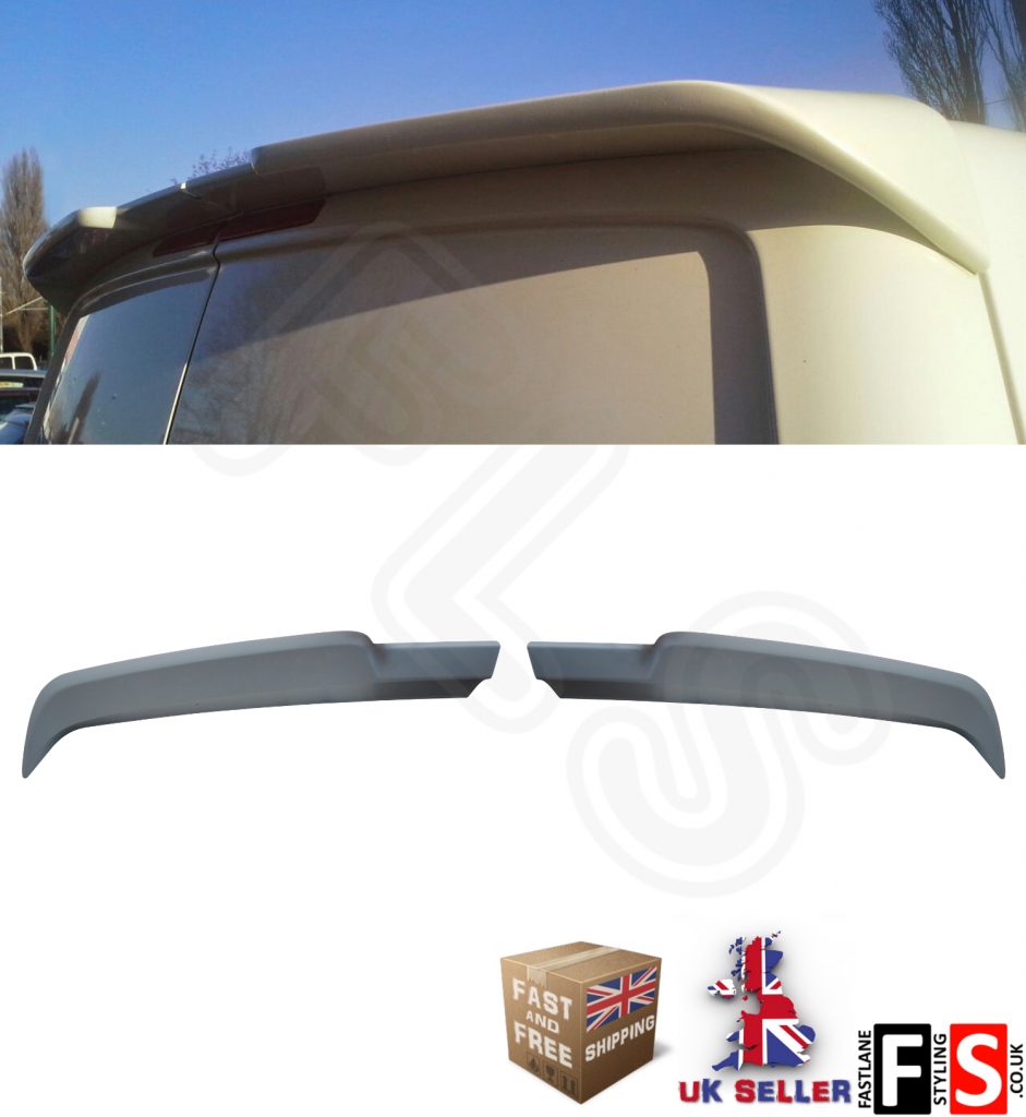 VW TRANSPORTER T5 T6 CARAVELLE REAR ROOF SPOILER TWIN BARN DOOR ...