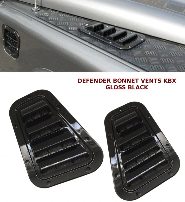 LAND ROVER DEFENDER BONNET VENTS KBX STYLE HI-FORCE WING TOP AIR VENTS ...